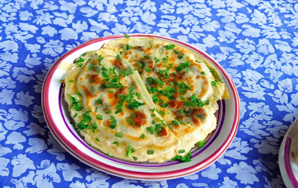 Qutab Flatbreads with Herbs and Cheese