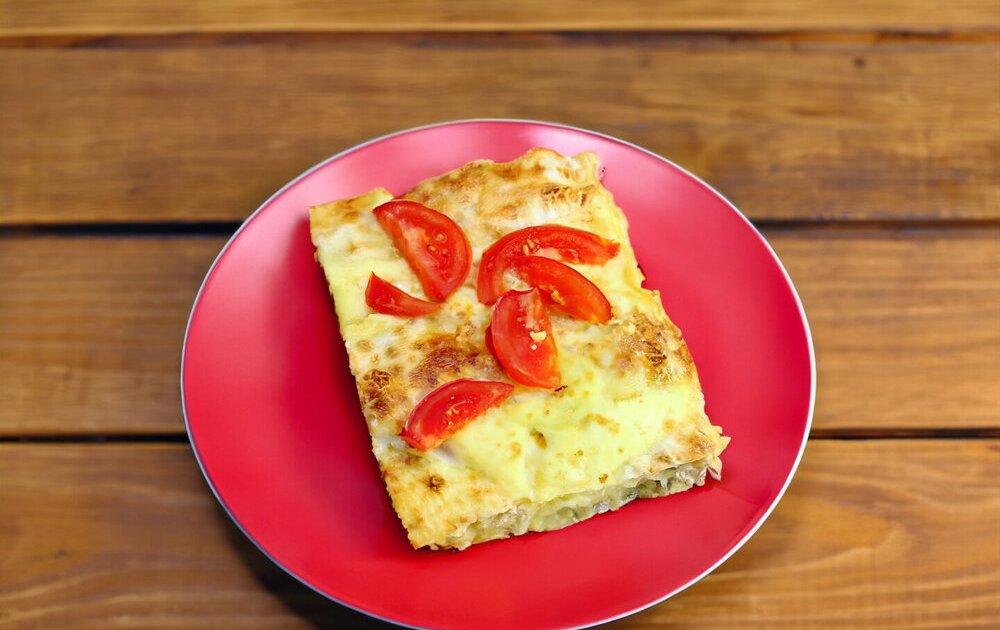 Oven-Baked Lavash Meat Pie with Mince and Cheese