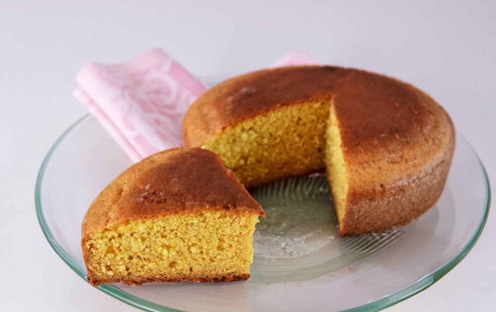 Wheat–Corn Kefir Cake