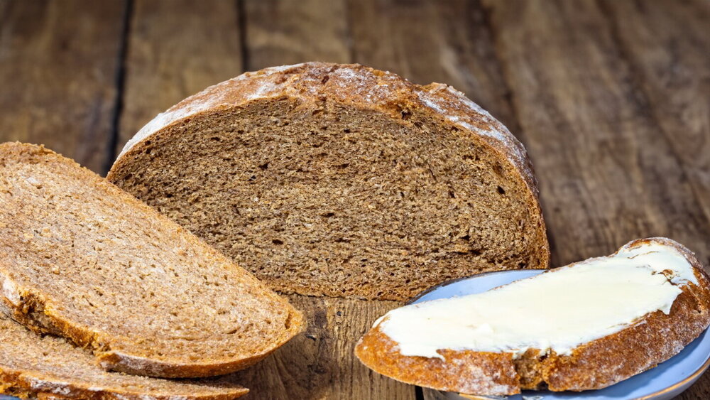 Whole Wheat Bread Baked in the Oven with Potato Broth