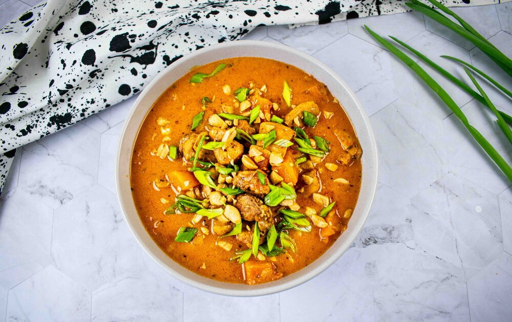 Chicken soup with peanut butter