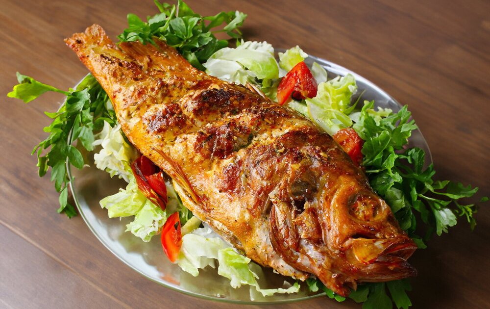 Whole Oven-Baked Sea Perch