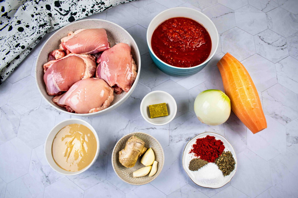 Chicken soup with peanut butter